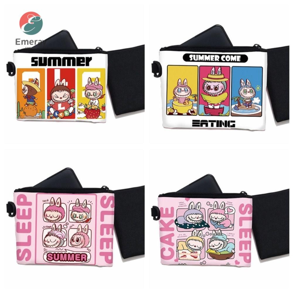 EMERAY Labubu Card Bag, Lightweight Small Cartoon Labubu Student's ...