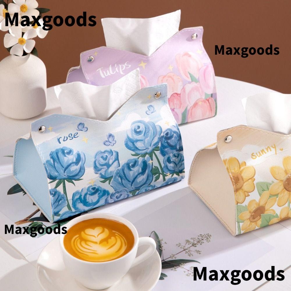 MAX Tissue , Oil Painting with Buttons Napkin Holder, Creative Smooth ...