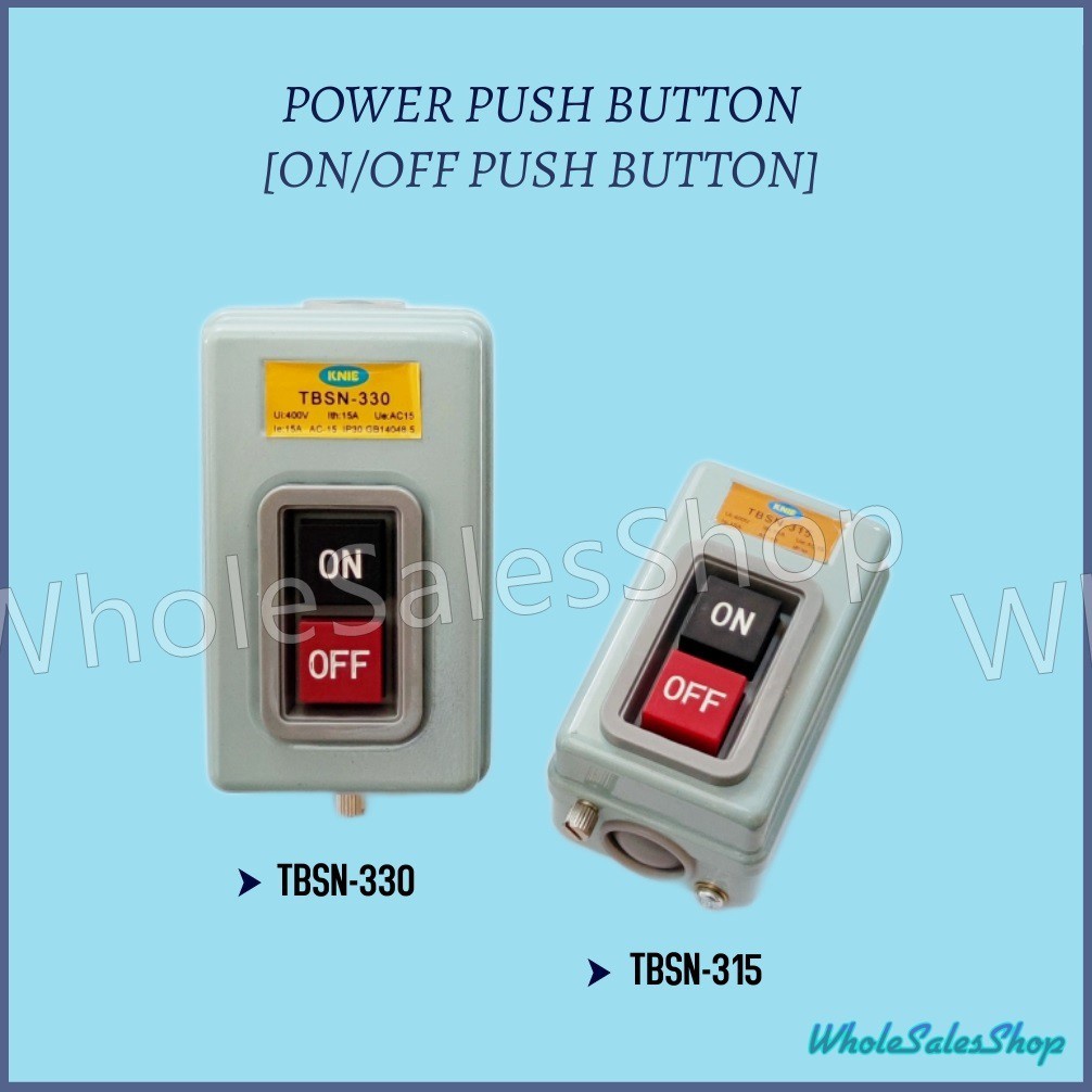 KNIE POWER PUSH BUTTON SELF-LOCKING ON/OFF PUSH BUTTON SWITCH | Shopee ...