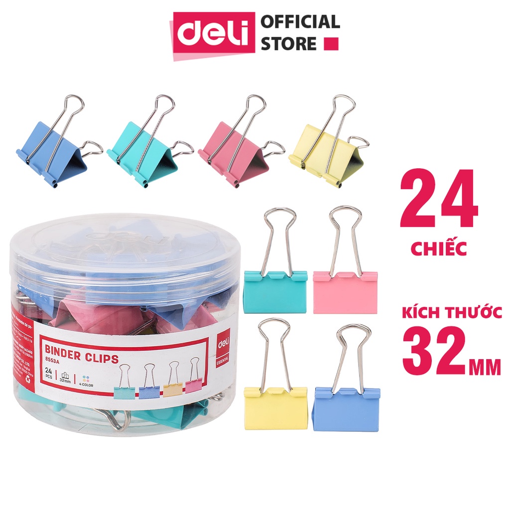 Deli butterfly clips - 24 pieces/box | Shopee Malaysia