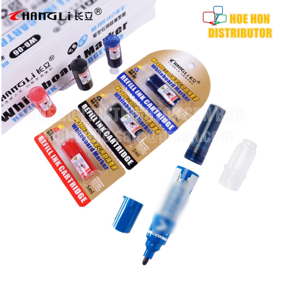 ChangLi Whiteboard Marker Refill Cartridge WB-06 1pc Ink Pen Papan ...