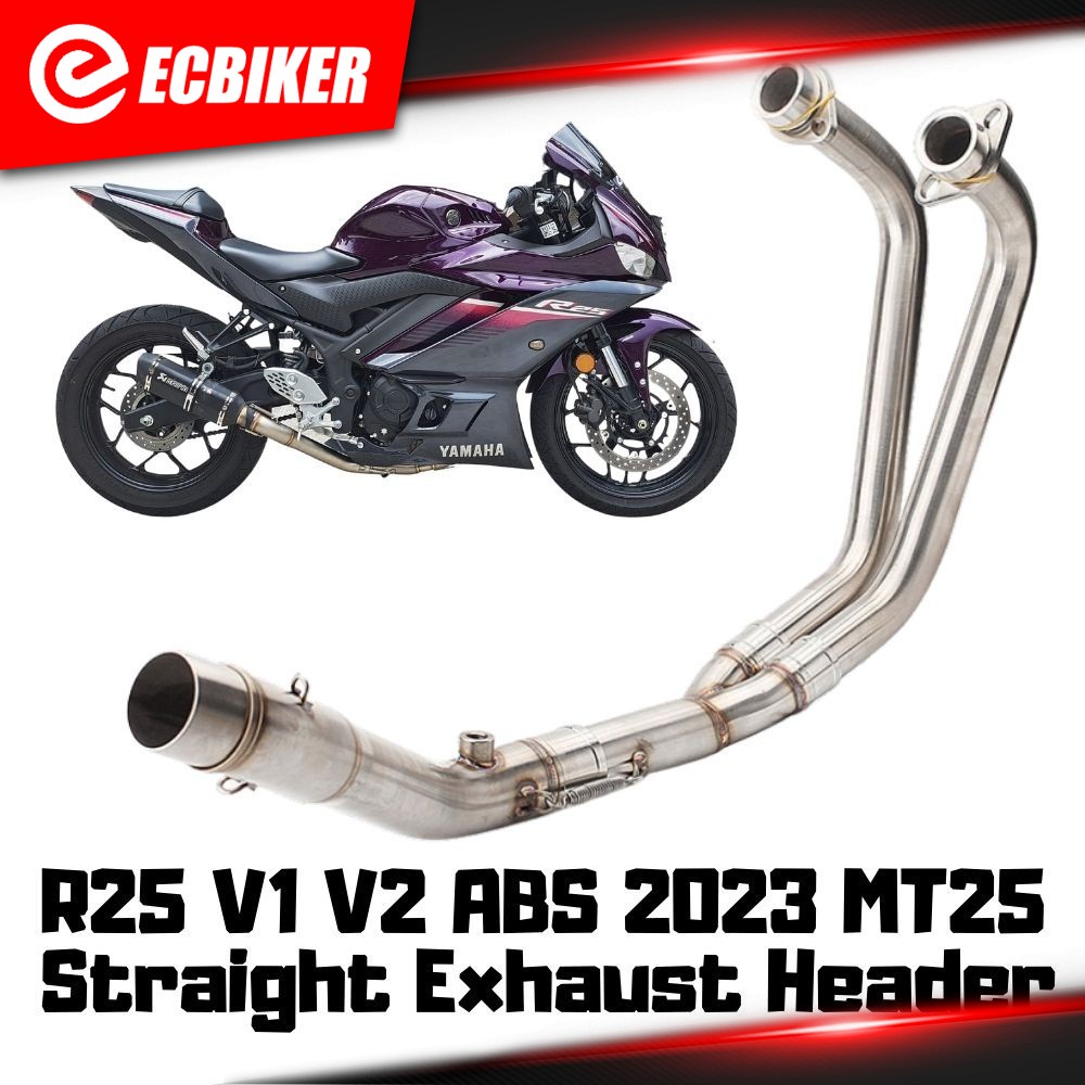 Yamaha R25 V1 V2 Abs 2023 MT25 Full System Exhaust Header Straight ...