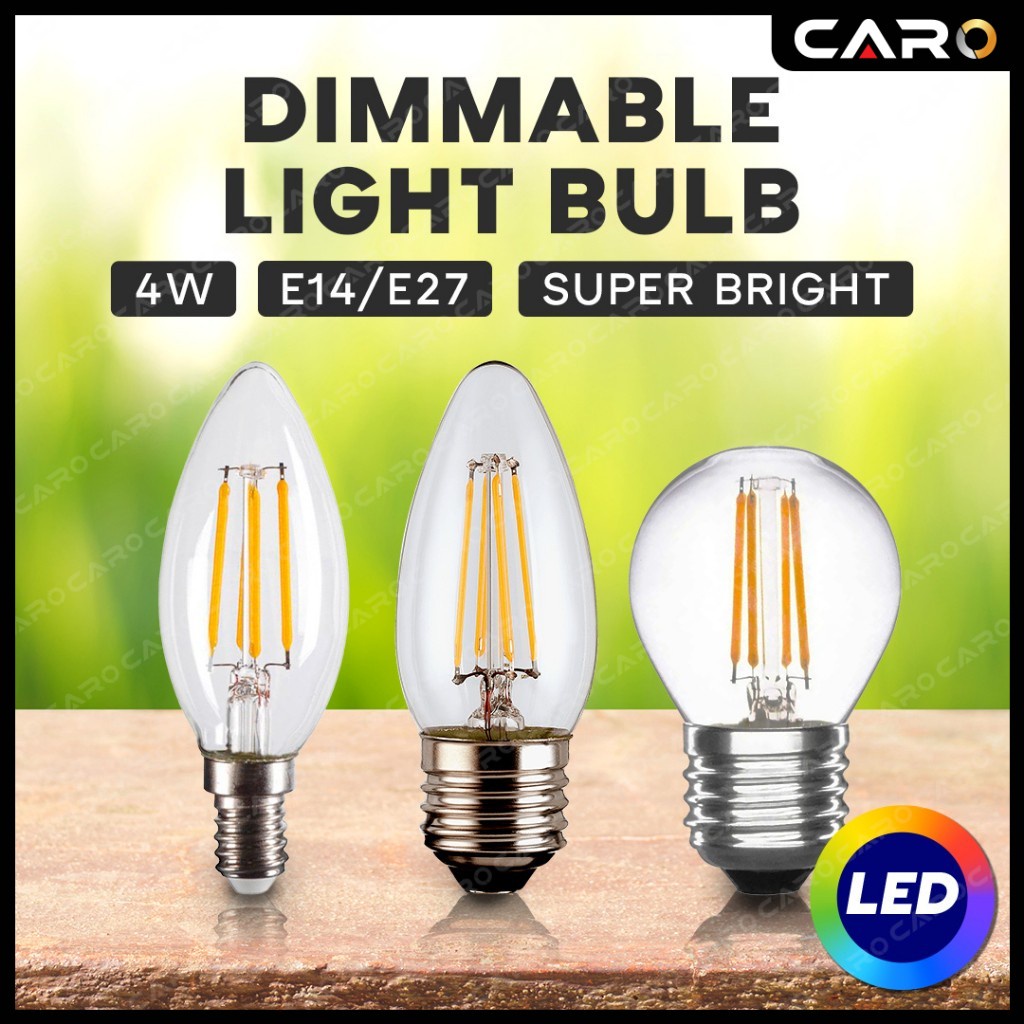 4W E14/E27 LED CANDLE/PING PONG BULB WARM WHITE | Shopee Malaysia