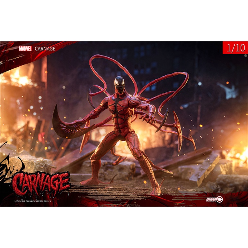 ZD Toys Original Marvel Venom Carnage Action Figure 23cm Amazing Spider ...