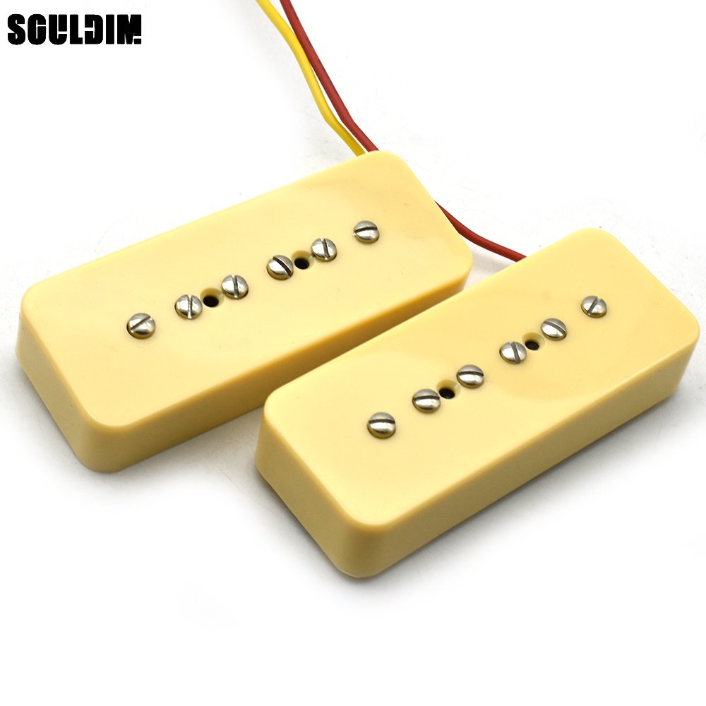 P90 Neck Bridge Guitar Pickups 50mm/52mm Pole Spacing for Electric ...