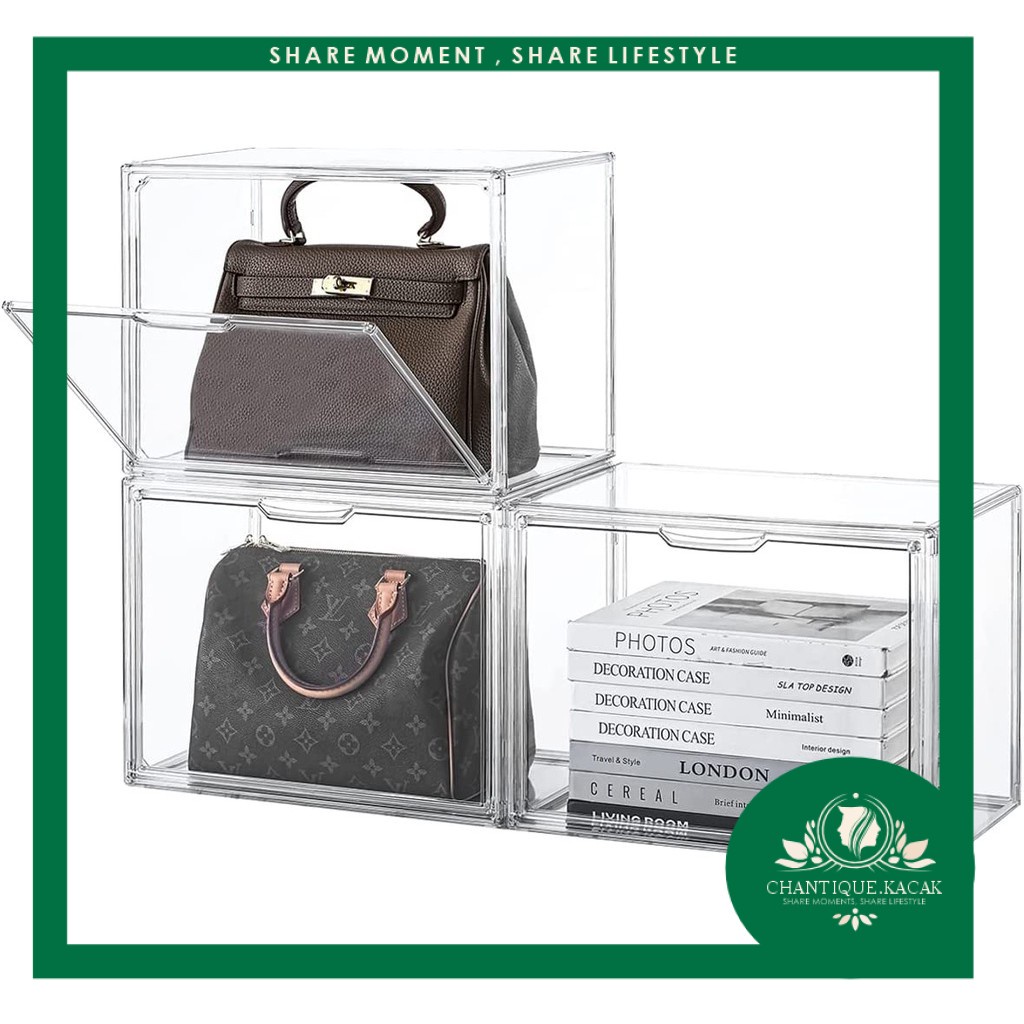 CK Transparent Storage Box Acrylic Display Box Handbag Storage ...