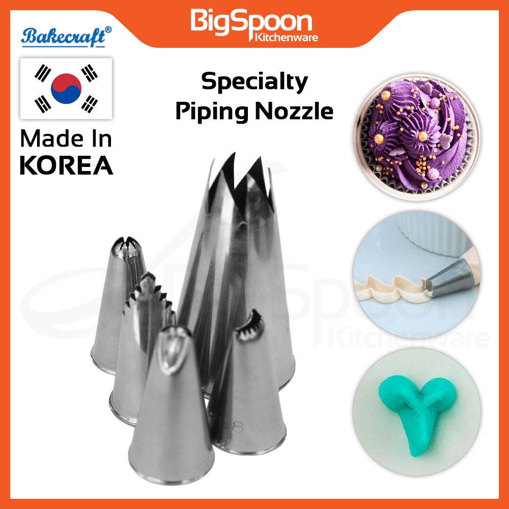BAKECRAFT Specialty Icing Piping Nozzle | Stainless Steel Churros ...