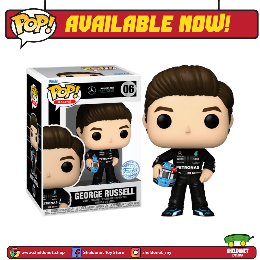 Funko Pop! Vinyl: Formula 1 - George Russell with Helmet [Exclusive ...