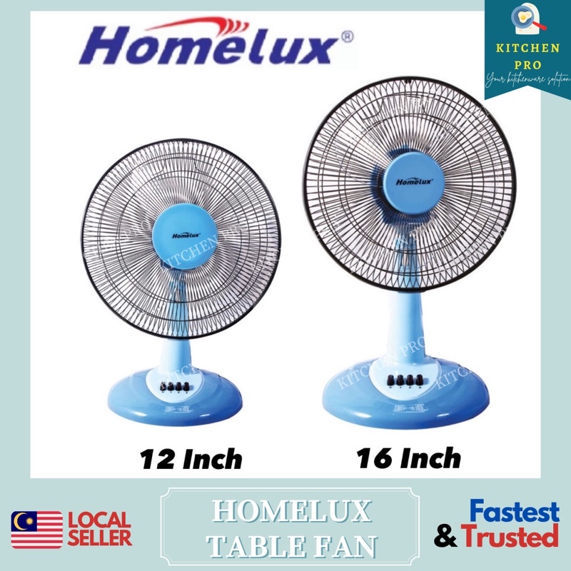 𝐊𝐈𝐓𝐂𝐇𝐄𝐍 𝐏𝐑𝐎 | HOMELUX 12 Inch/ 16 Inch Table Fan HTF-12EC/ HTF-16EC ...