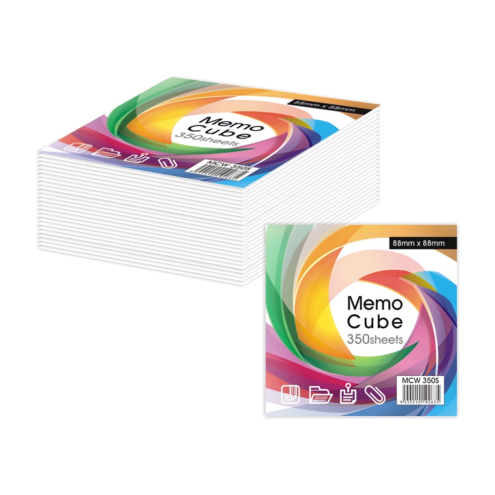 Memo Cube MCW350S MCW 350S White Color Small Paper Record Square Size ...