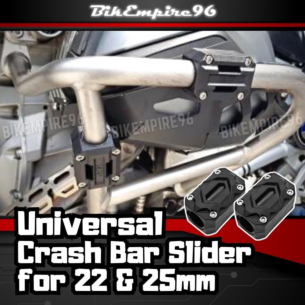 Universal Crash Bar Slider 22 & 25mm Motorcycle Accessories Crash Bar ...