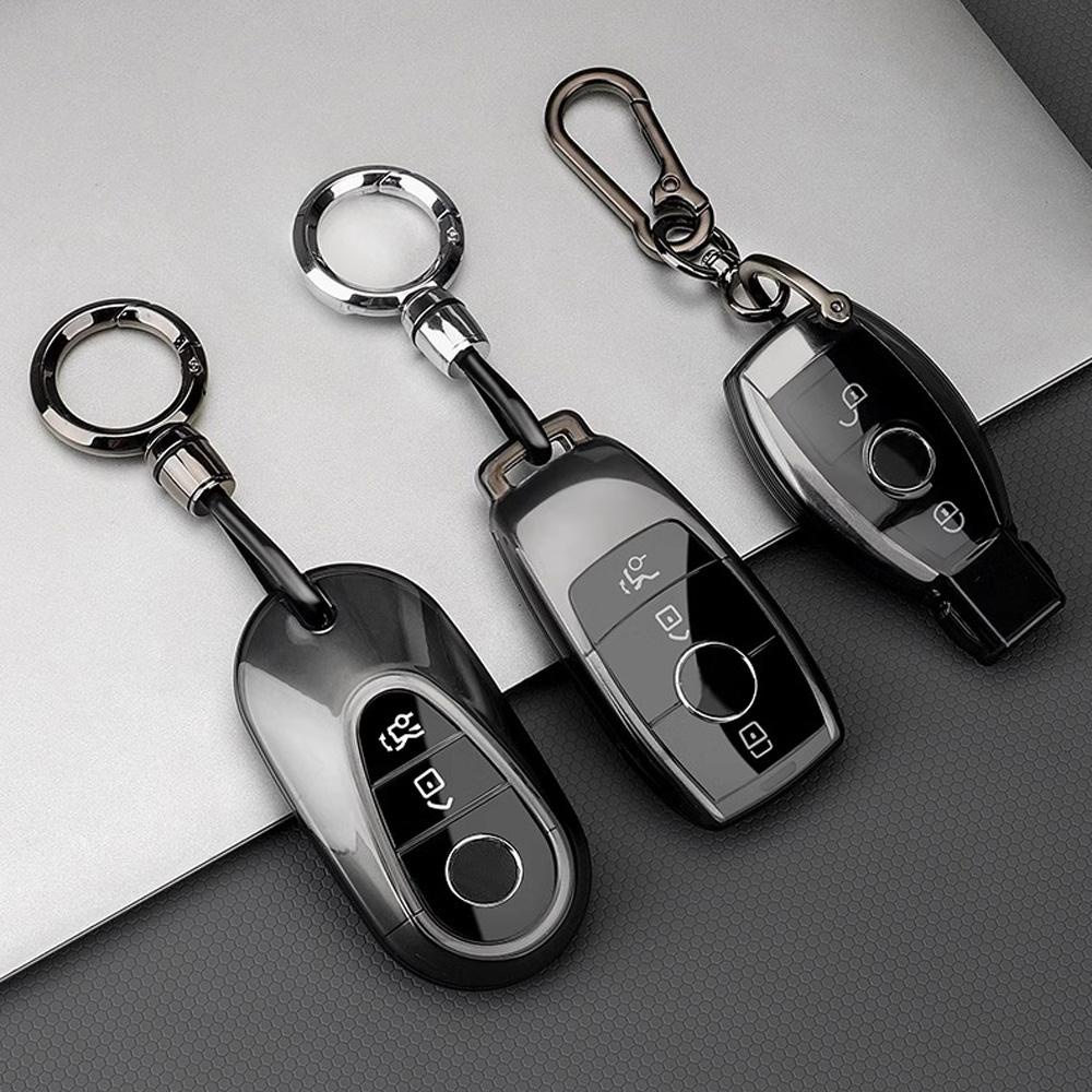 TPU Car Key Case Cover Shell Fob for Mercedes Benz A B C E S Class W204 ...