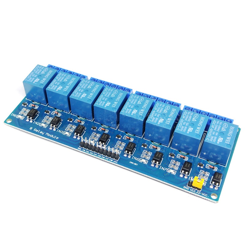 8-way relay module 5V 12V with optocoupler isolation low-level trigger support AVR/51/PIC ...