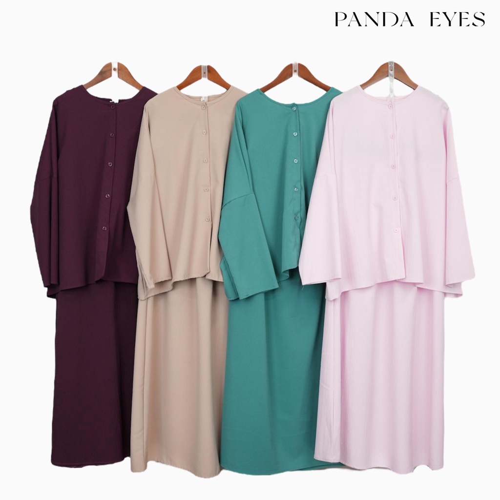 Panda Eyes Blouse Skirt Set CLO-CN850LSK | Shopee Malaysia