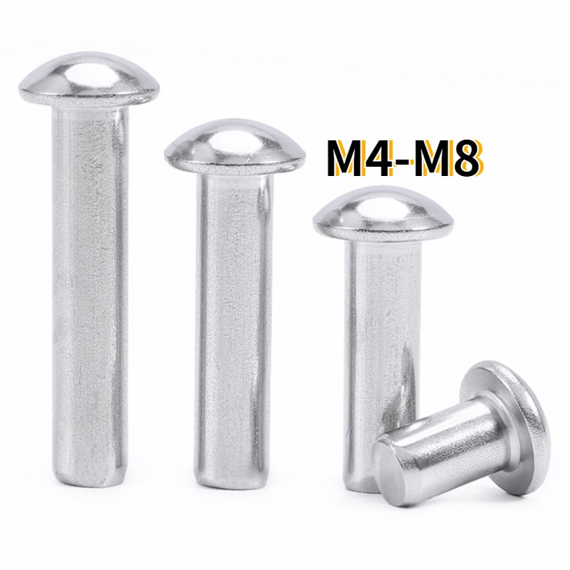 [XNY] Solid Rivets Round Cap Percussion Type Aluminum Rivets Semicircle ...