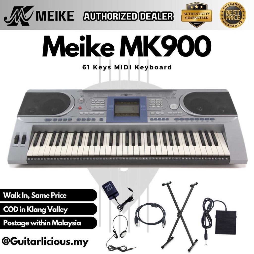 MEIKE 61 Keys Professional Touch Sensitive Keyboard with MIDI MK900 MK ...