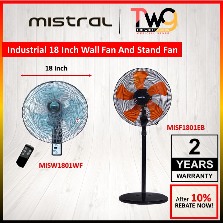 [FAST SHIPPING] Mistral 18" Industrial Stan Fan MISF1801EB And 18 ...