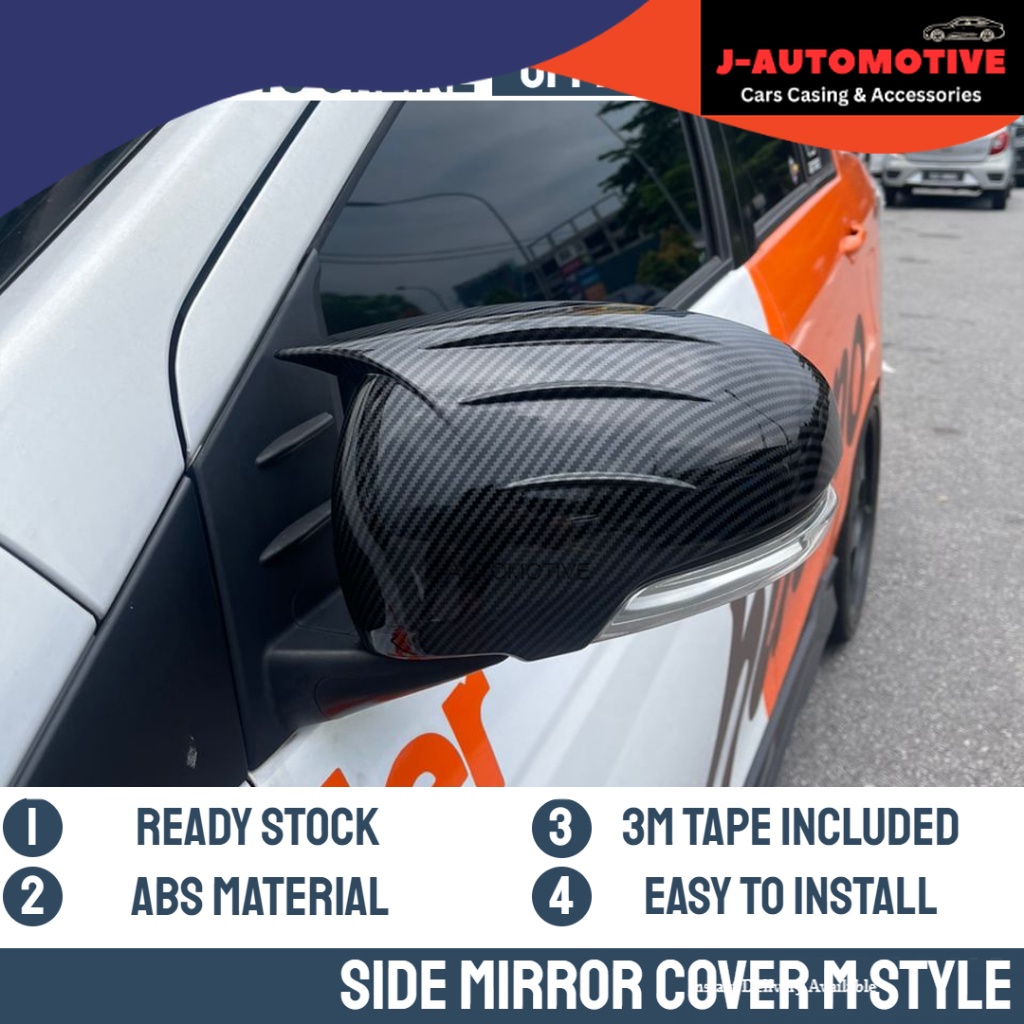 PERODUA Myvi / Axia / Bezza Side Mirror Cover BMW M4 M STYLE Side ...