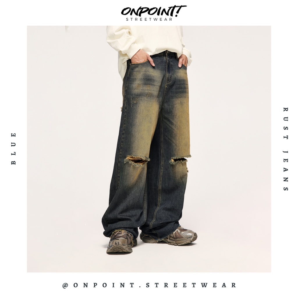 Rust jeans (Dark blue) - men's jeans trousers men's jeans men's denim ...