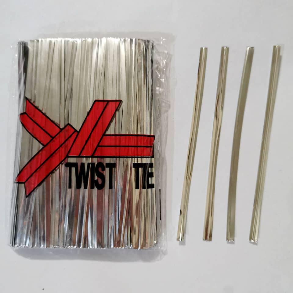800pcs+/- Dawai Ikat Silver Gold Wire Pengikat Net Telor Twistie ...