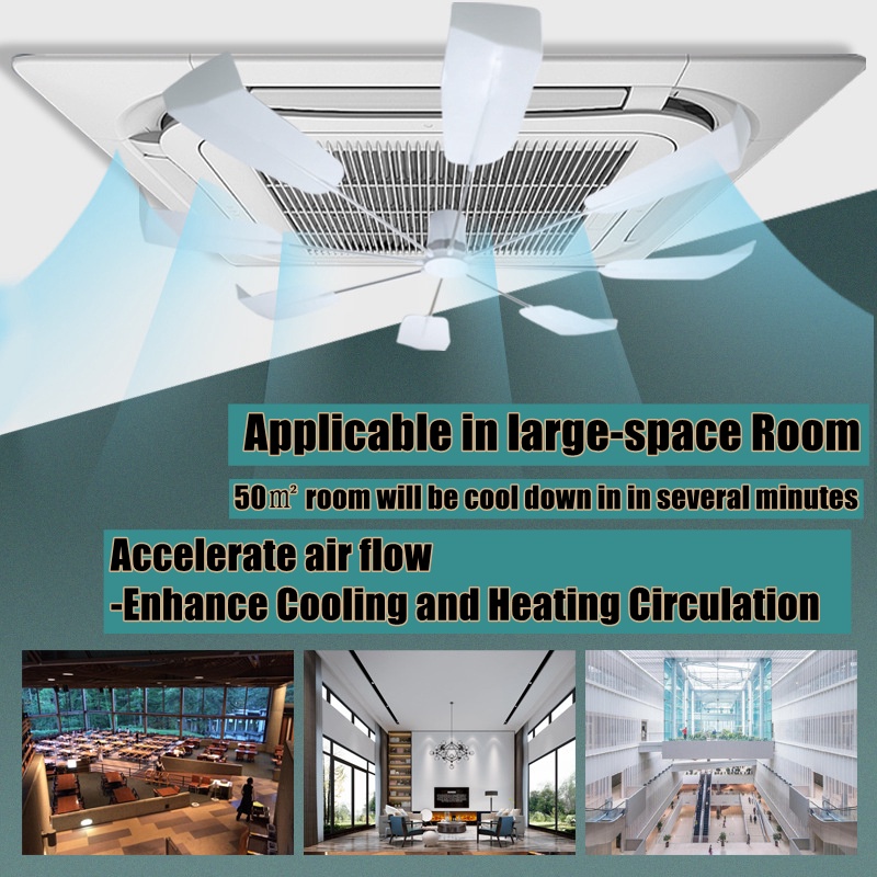 aircond guide fan Cassette Aircon Central Fan 360° Aircond wind ...