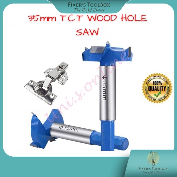 35MM TCT WOOD HOLE SAW (CONCEAL HINGES) | Shopee Malaysia
