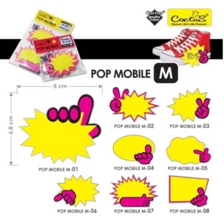 CACTUS POP MOBILE MEDIUM 20PCS (321) / LARGE 10PCS (320) | Shopee Malaysia