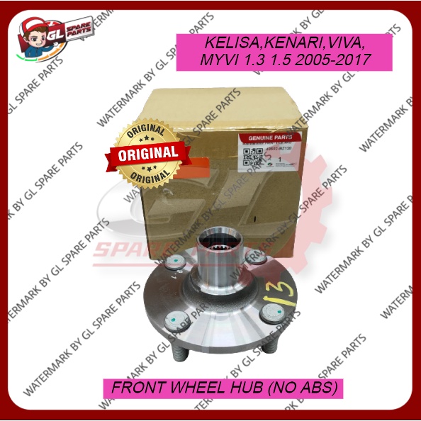 FRONT WHEEL HUB ORIGINAL (NO ABS) PERODUA KELISA VIVA KENARI AXIA MYVI ...