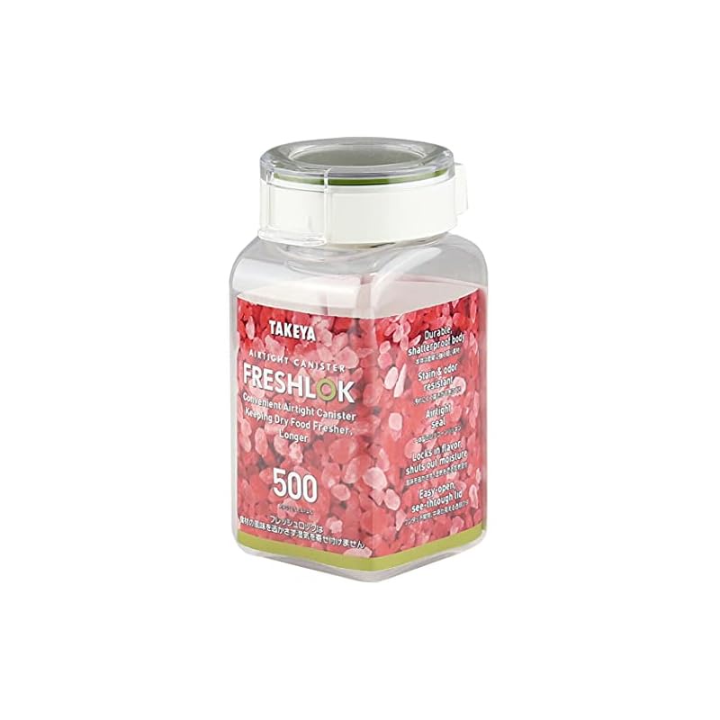 Takeya Fresh Lock Square 500ml Made in Japan Moisture-proof one-touch ...