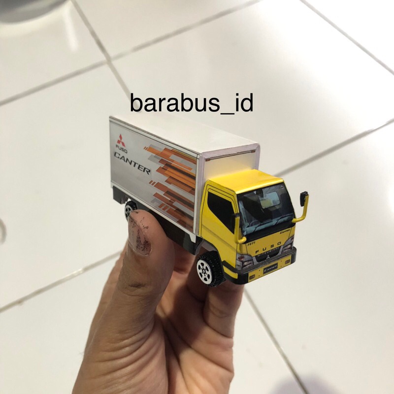 Small Mitsu Fs Canter Box Truck Miniature 1:64 Scale By Tiwi Barabus ...