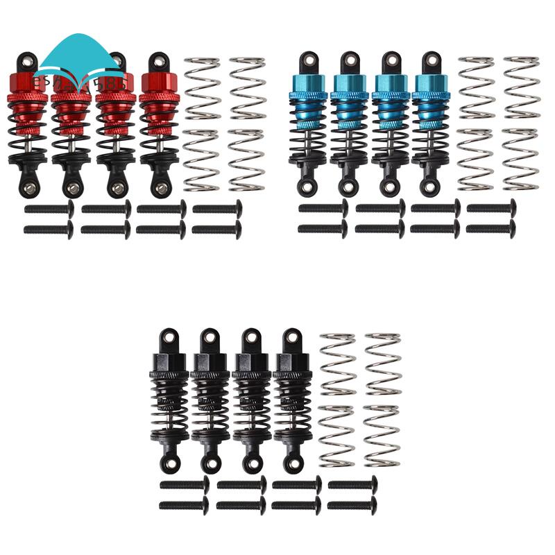 4Pcs RC Cars Aluminum Shock Absorber Front & Rear Damper for Tamiya TT-01 TT01 /TT02 M5 M6 1/10 ...