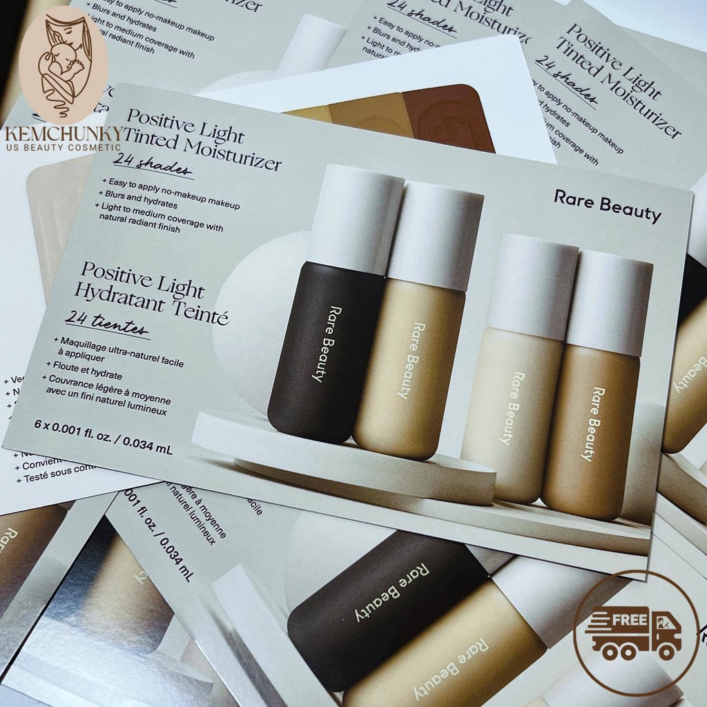 Sample Rare Beauty Positive Light Tint Moisturizer 6 boxes | Shopee ...