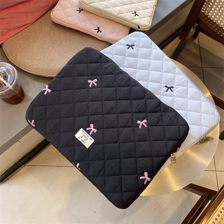 Korean Embroidered Laptop Bag 2025 Bow Design Shockproof Sleeve For 10 ...