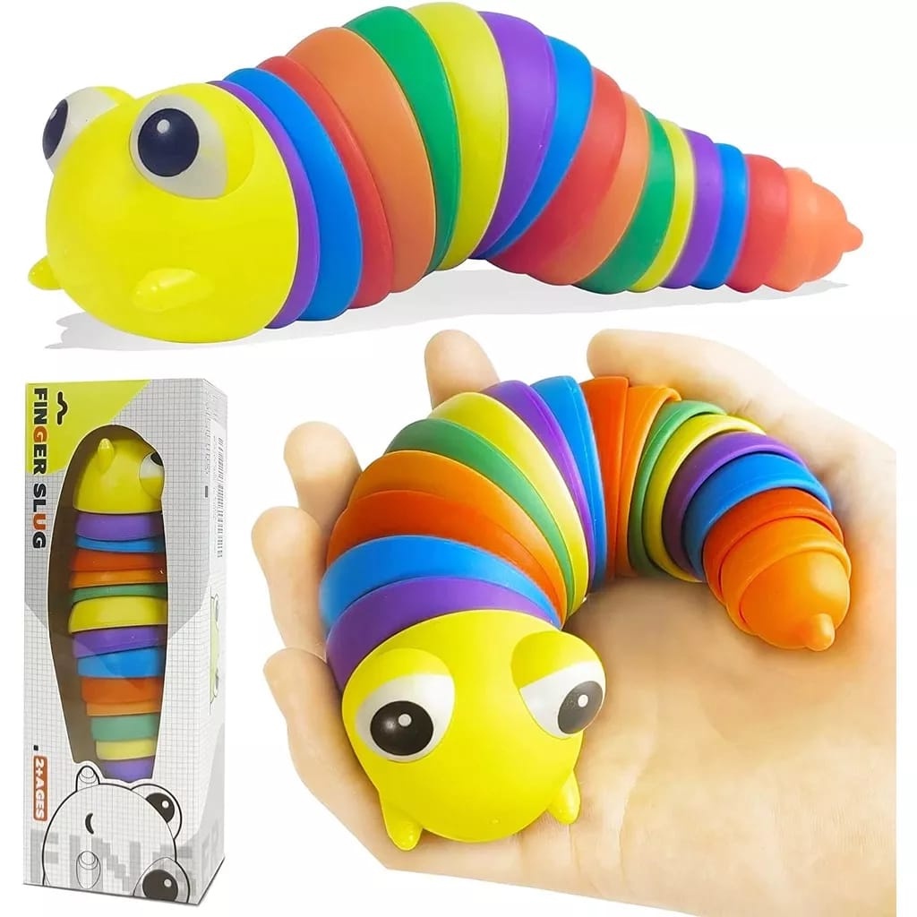 Caterpillar Fidget Slug Anti Stress Toy TIK TOK Colorful Self ...
