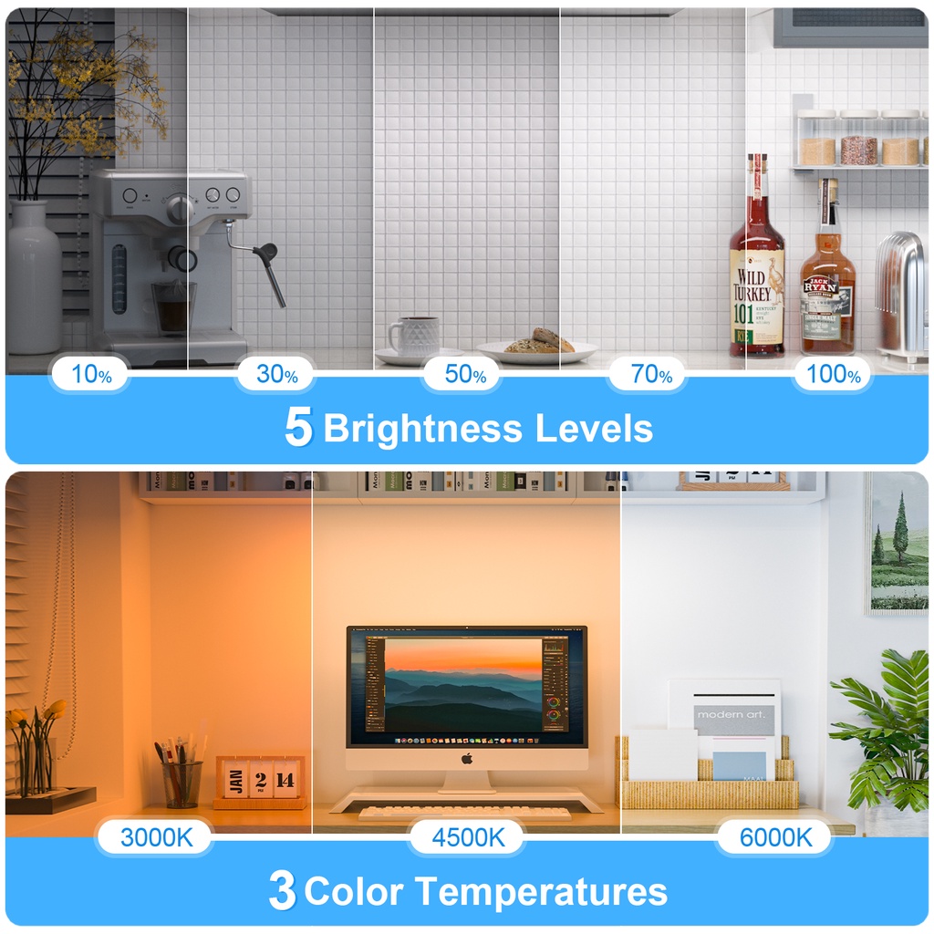 SPRISE LED Strip Light Indoor Lighting Adjustable Magnetic Wall Light ...