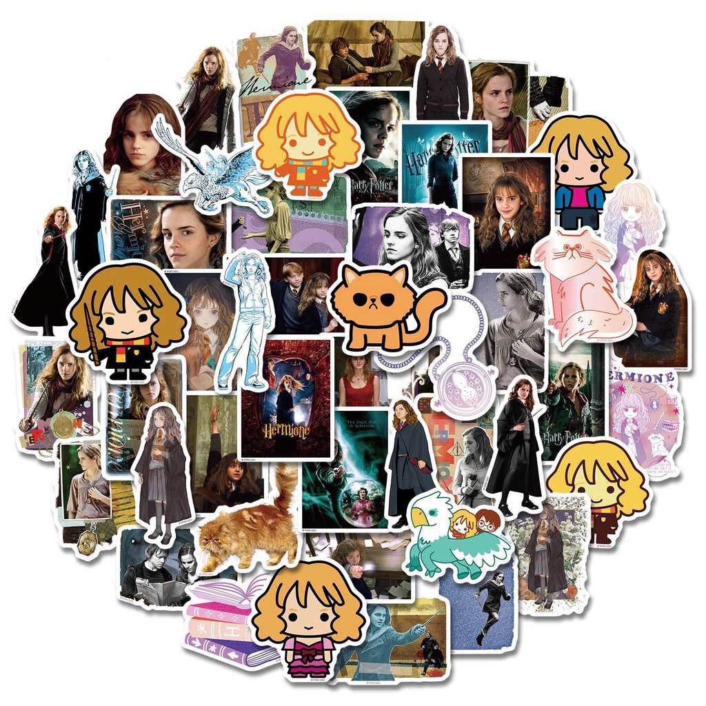 (Authorized) 50 pcs Hermione Granger from Harry Potter Movie Waterproof ...