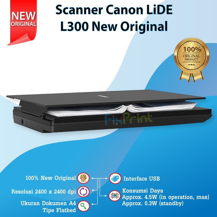 Scanner LiDE A4 Canon LiDE 300 Canon Scan LiDE 300 Flatbed Scanner ...