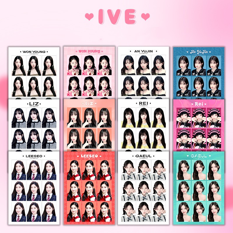 2-7pcs/set IVE ID Photo Lomo Cards HAPA KRISTIN 1st EP I'VE MINE Photocards Special Edition ...