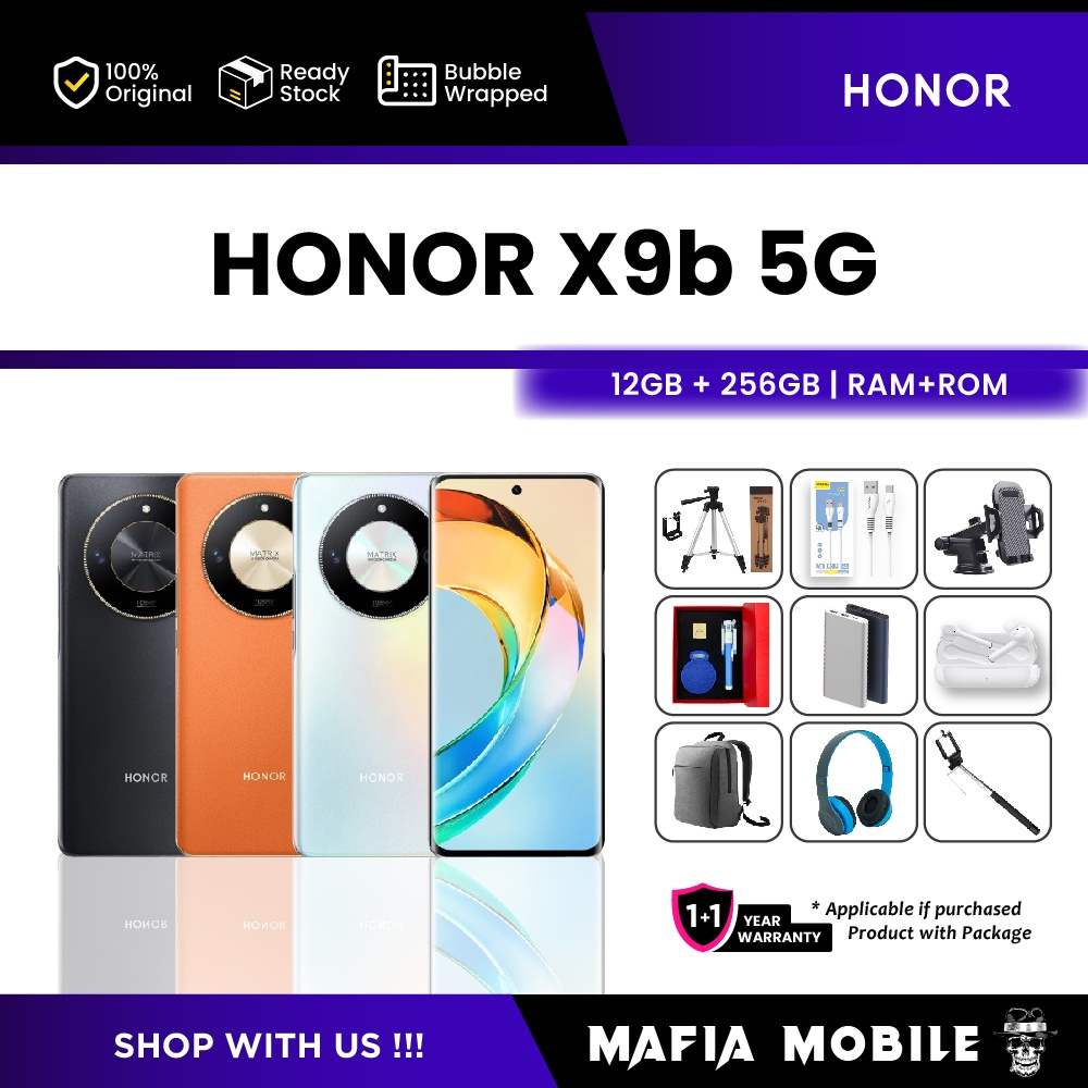 HONOR X9b 5G [12GB RAM 256GB ROM] [12GB RAM 512GB ROM] - Original HONOR Malaysia | Shopee Malaysia