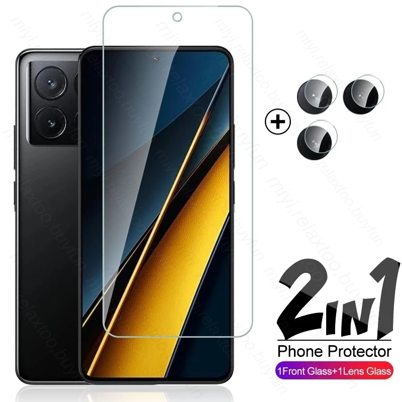 2in1 X 6pro scratch resistant lens screen protector for Xiaomi Poco X6 ...