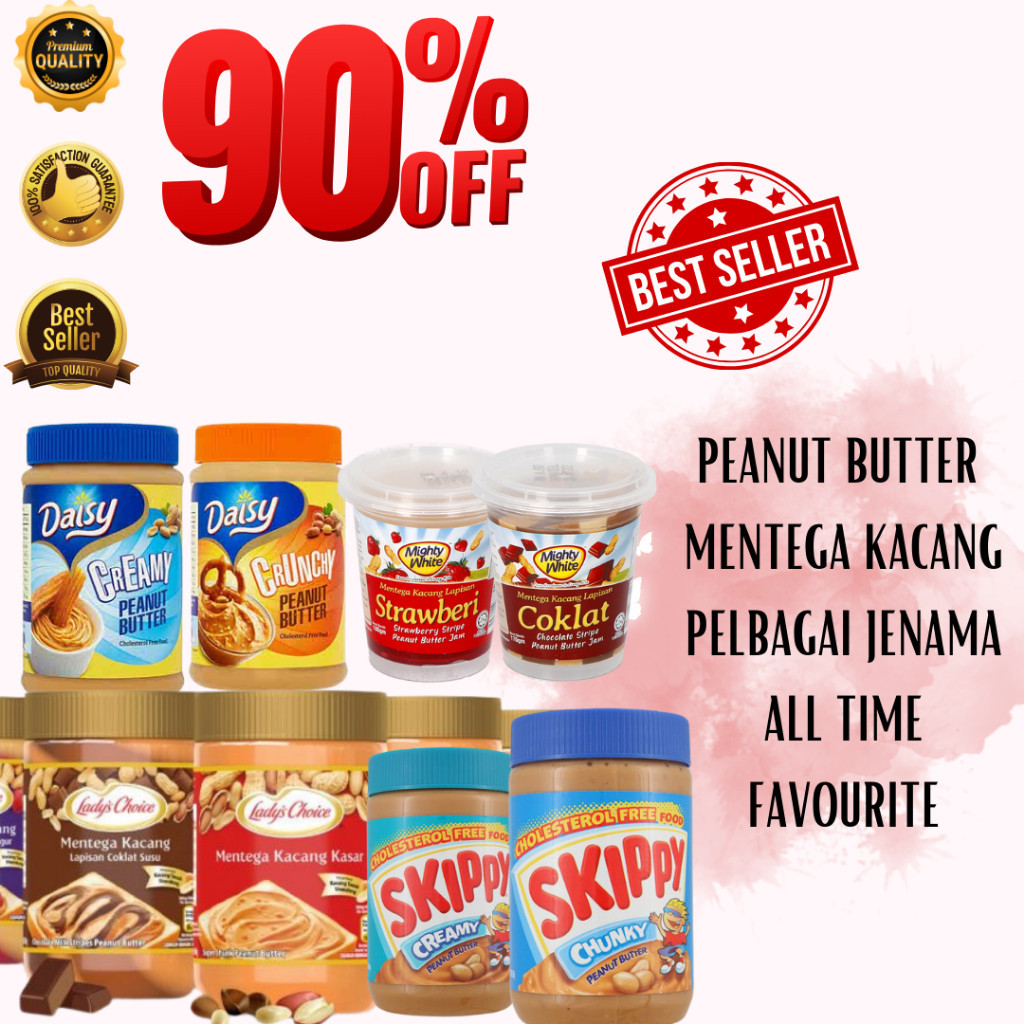 PEANUT BUTTER ALL TIME FAVOURITE PELBAGAI JENAMA | Shopee Malaysia