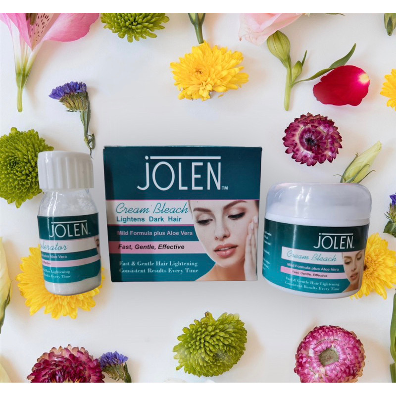Jolen Cream Bleach 100gms, Cream 25gms Accelator Ready stock | Shopee ...