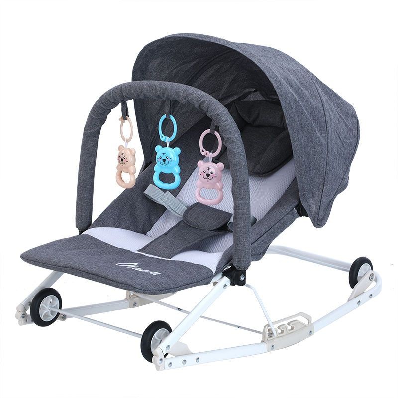New Sleep Coaxing Baby Artifact Rocking Chair Cradle Baby Folding ...