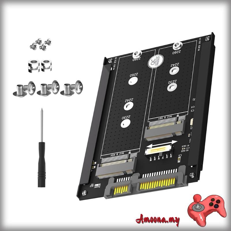 AMOONA M 2 SATA3 0 SSDs Adapter Double B Key M 2 SSDs to SATA3 0 6Gbps ...