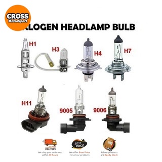 12V HIGH POWER CAR HALOGEN H1 H3 H4 H7 H8 H11 9005 HB3 9006 HB4 CAR ...