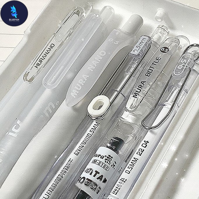 BF Falling Snow Silent Series Pen CS Nib 0.5mm Black Gel Pen Simple ...
