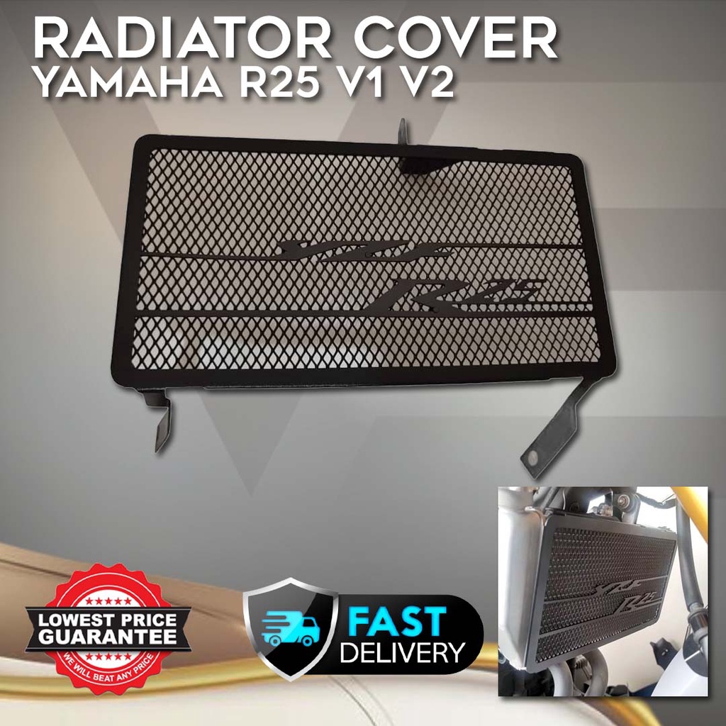 EMS Radiator Cover For Yamaha R25 R3 Radiator Guard Coolent Protected ...