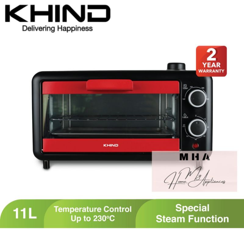 KHIND Electric Oven Toaster With Steam OT11H 11L | Shopee Malaysia