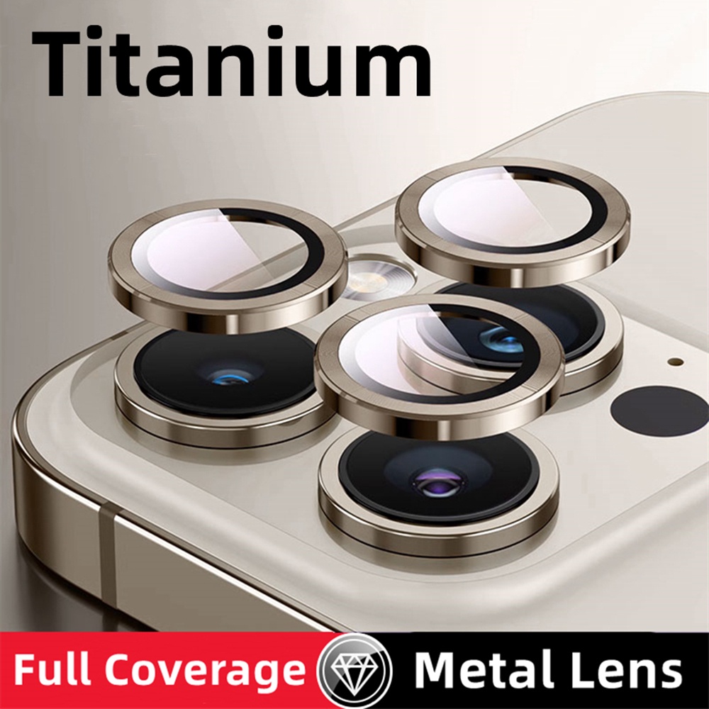 Titanium Color Camera Lens Protector For iPhone 13 14 15 Pro Max 14 15 ...