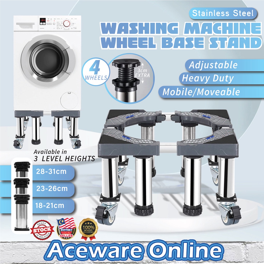 Stainless Steel Washing Machine Wheel Base Stand Bracket Rack ...